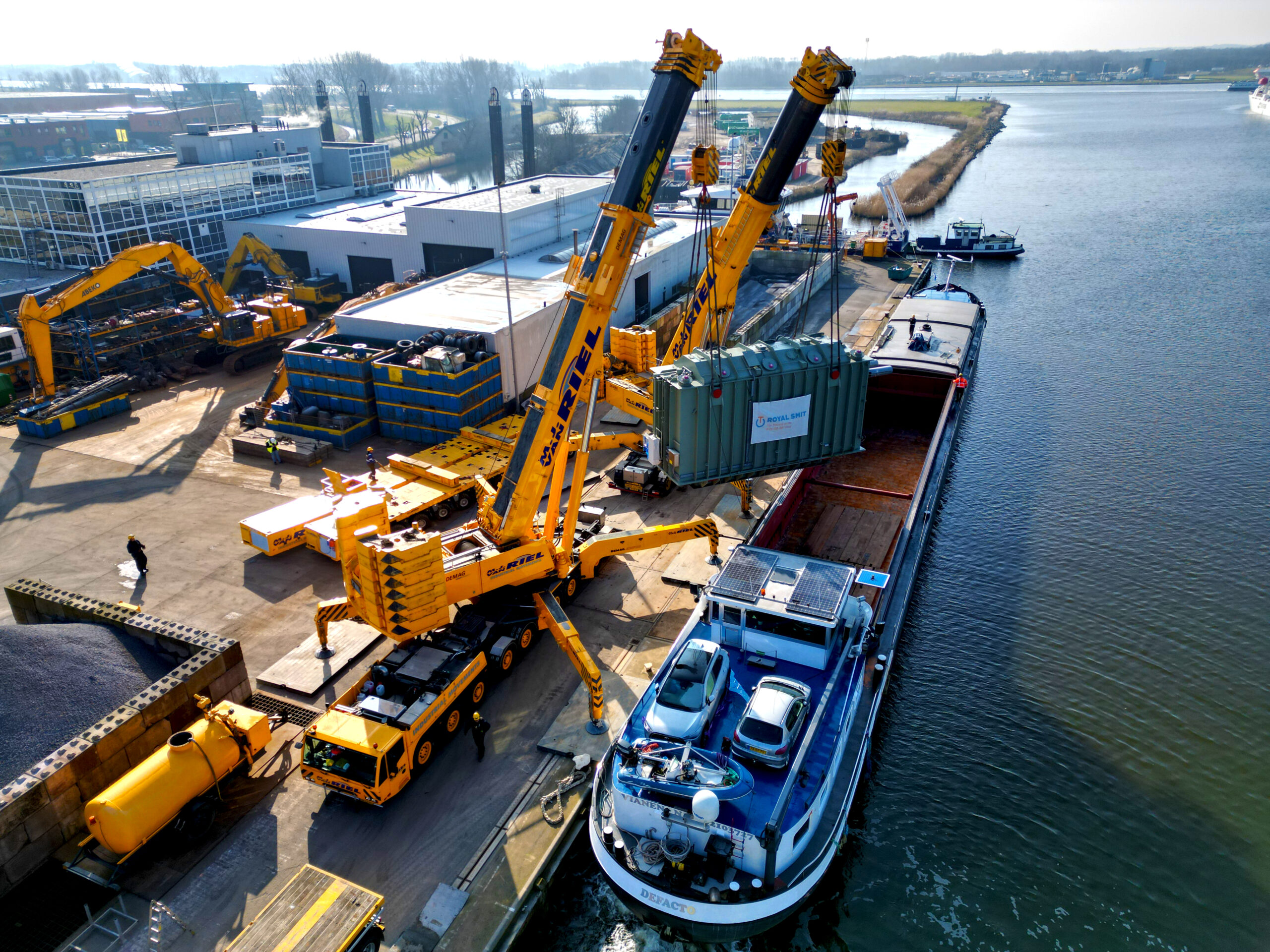 Transport en plaatsing van transformator (300 ton) - Abeko